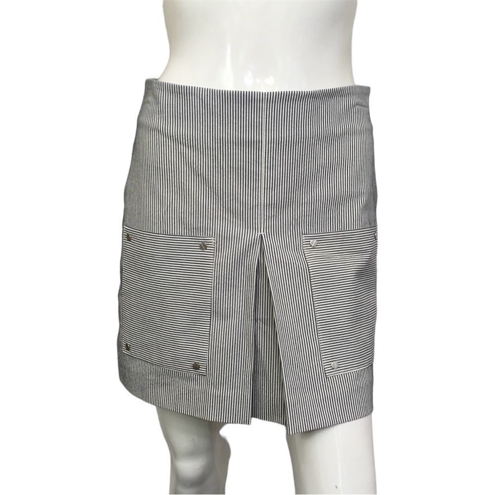 New Veronica Beard Black White Front Patch Pockets Mi… - Gem